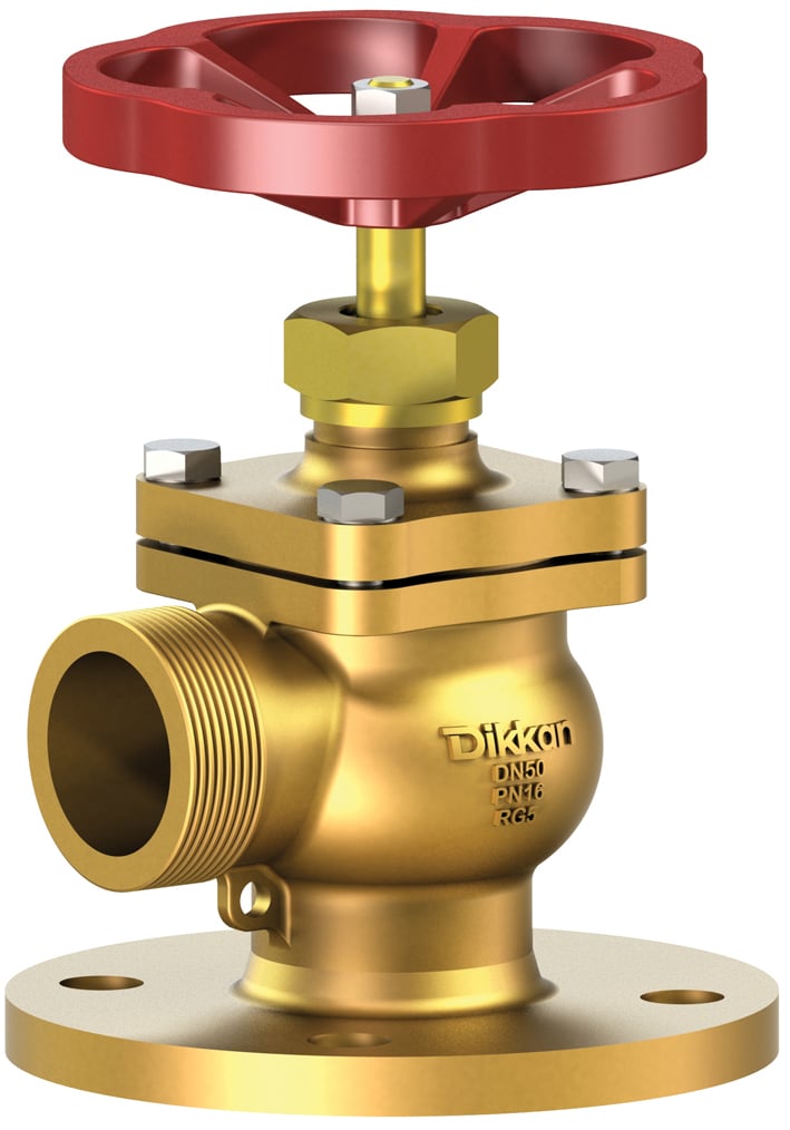 Brannventil RG5, vinkelløp, flenset, PN16. Fig. 71A.588 | Dahl.no