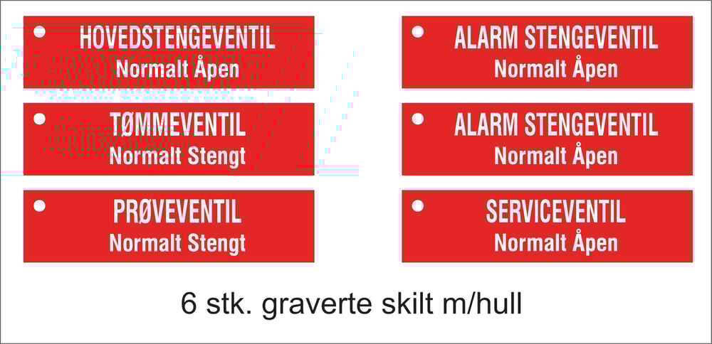 GRAVERTE SKILT TIL VÅT ALARM | Dahl.no