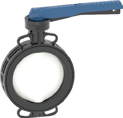 Spjeldventil 565 PVDF/PA-GF m/spak EPDM, GF | Dahl.no