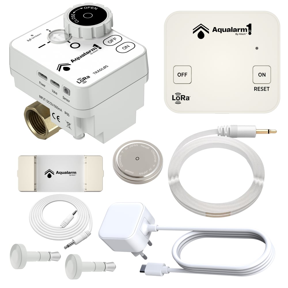 Altech Aqualarm1 ventil trådløs | Dahl.no